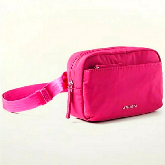 Athleta | Bags | New Athleta All About Belt Bag Fanny Pack Sling Pink ...